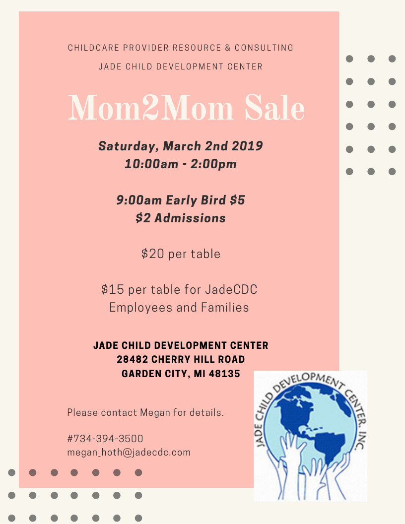 Mom2Mom Sale - Jade CDC